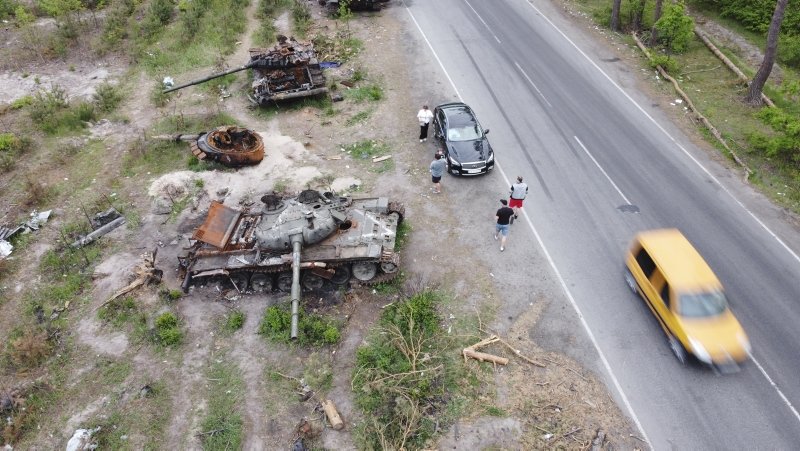 Defence of Kyiv area is now a tank graveyard