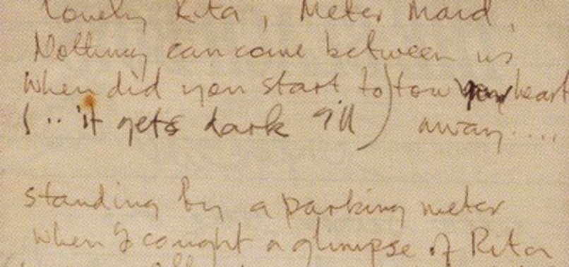 Handwritten Draft Of Beatles Lovely Rita Lyrics To Be Auctioned Anews
