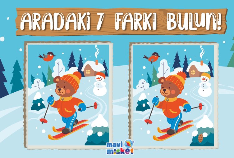 Aradaki 7 Farkı Bulun! - Mavi Misket