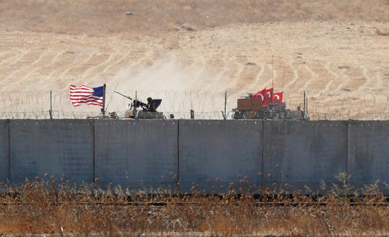 Turkish Us Troops Begin Safe Zone Joint Patrols In North Syria Anews